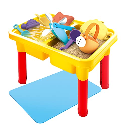 SOWOW Sand and Water Table for Toddlers β 3in1 Indoor & Outdoor Water Table for Kids β Portable Baby Water Table with Cover and Toddler Beach Toys β Sensory Bin Table for Babies & Toddlers