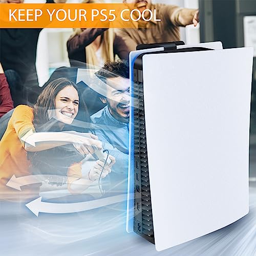 GOODITOUR Wall Mount Stand Compatible with Playstation 5, Controller Holder, Wall Mount Kit Including 2 Accessory Holders for Remote Controller&Headphone Set