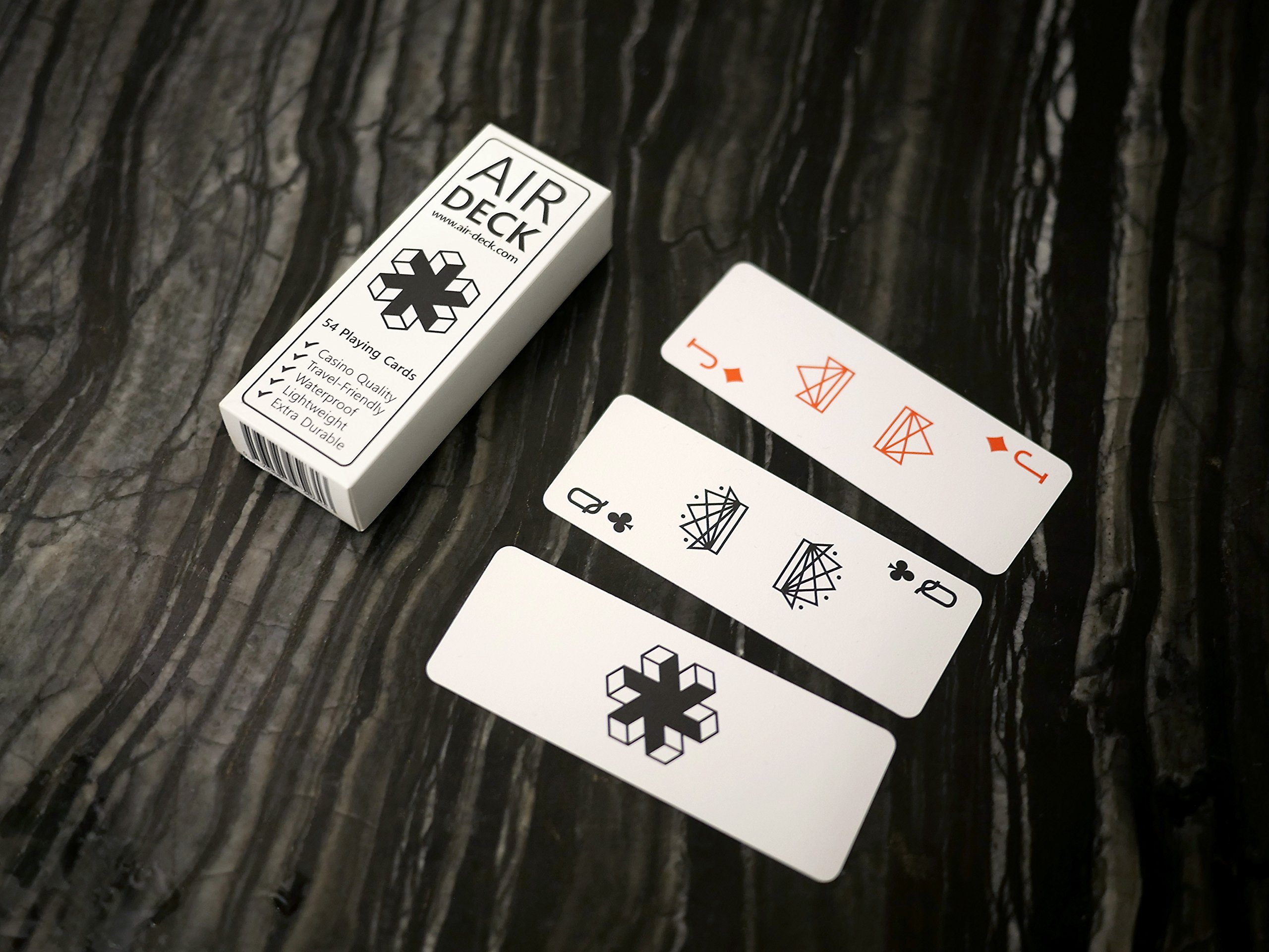 Tip Top Things Air Deck - The Ultimate Travel Playing Cards (White)