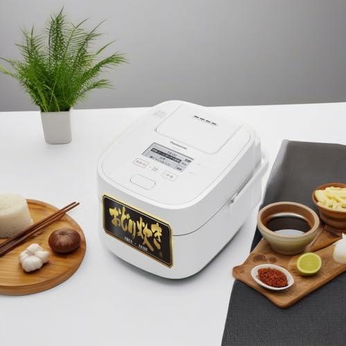 Panasonic SR-VSX181-W Steam & Variable Pressure IH Rice Cooker 10 Go Cook IoT Compatible White 100V