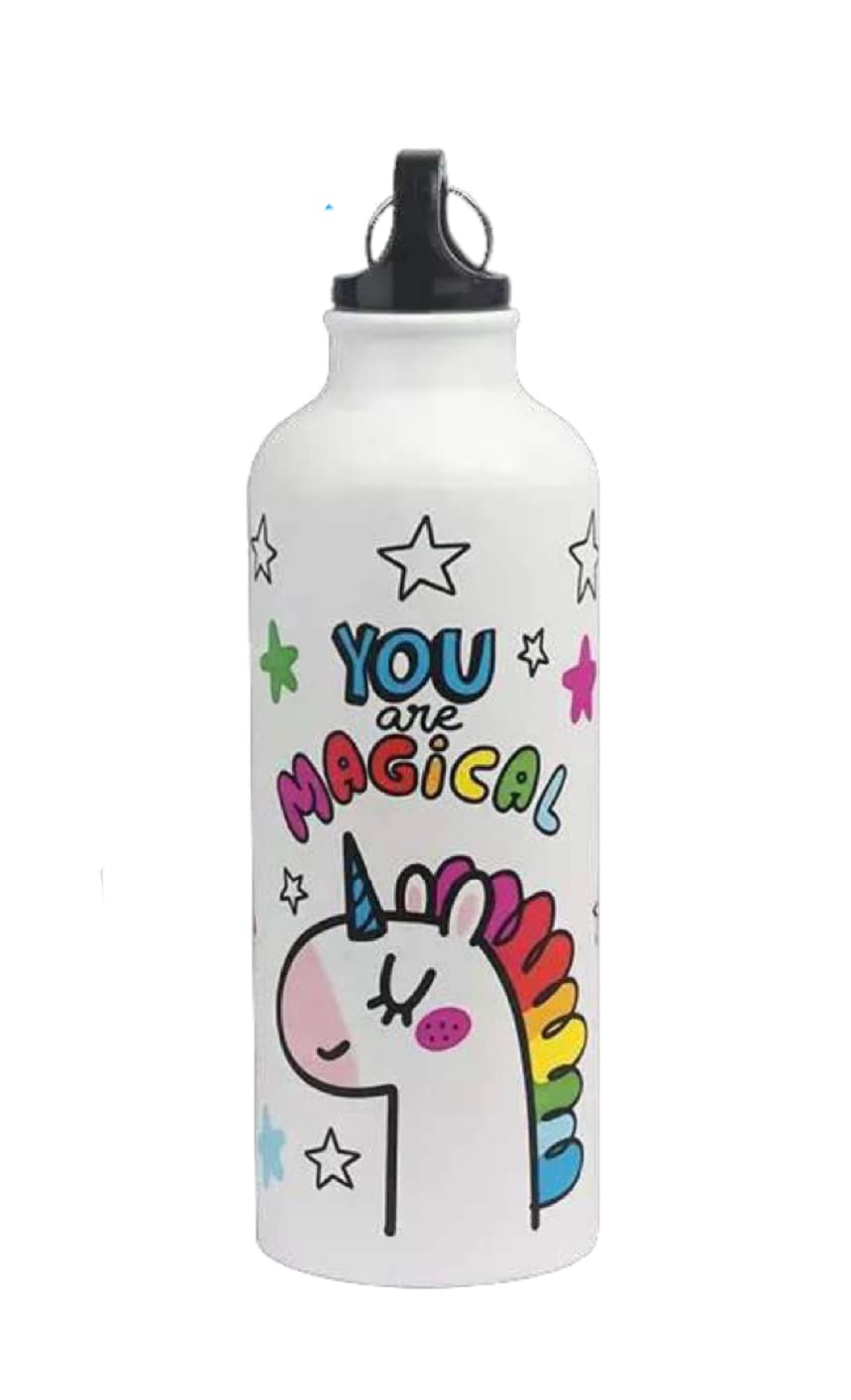 Color changing water bottle, Unicorn, BPA free, sports bottle, 16 oz