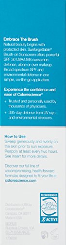 Colorescience Brush-On Sunscreen, Sunforgettable Mineral Powder Tan 0.21 Ounce