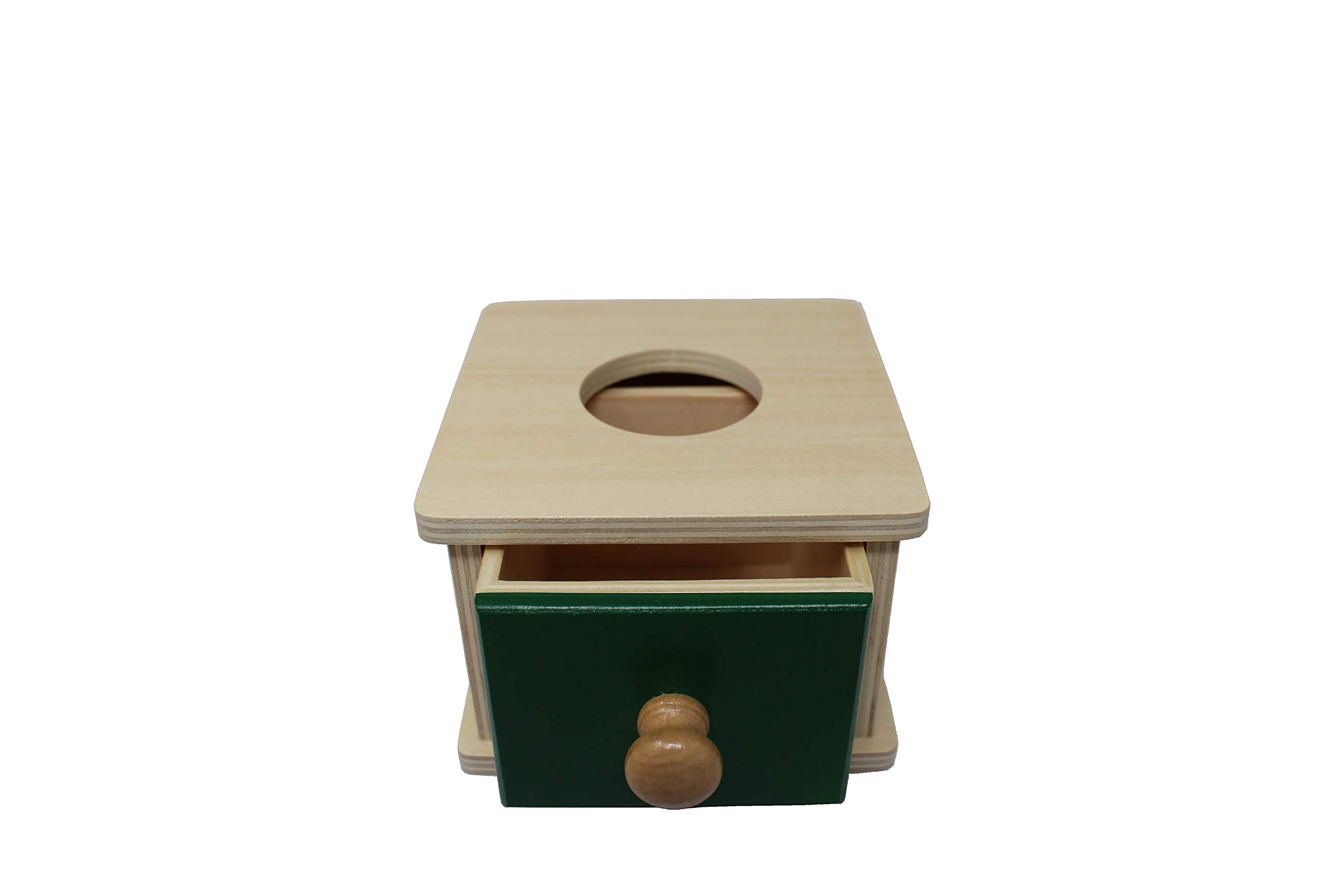 SpeechTeach Montesorri Toys for Baby, Object Permanence Box for Infant, Ball Box, Great for Toddlers and Babies, 2, 3, and 4 Year Olds, Comes with 1 Ball