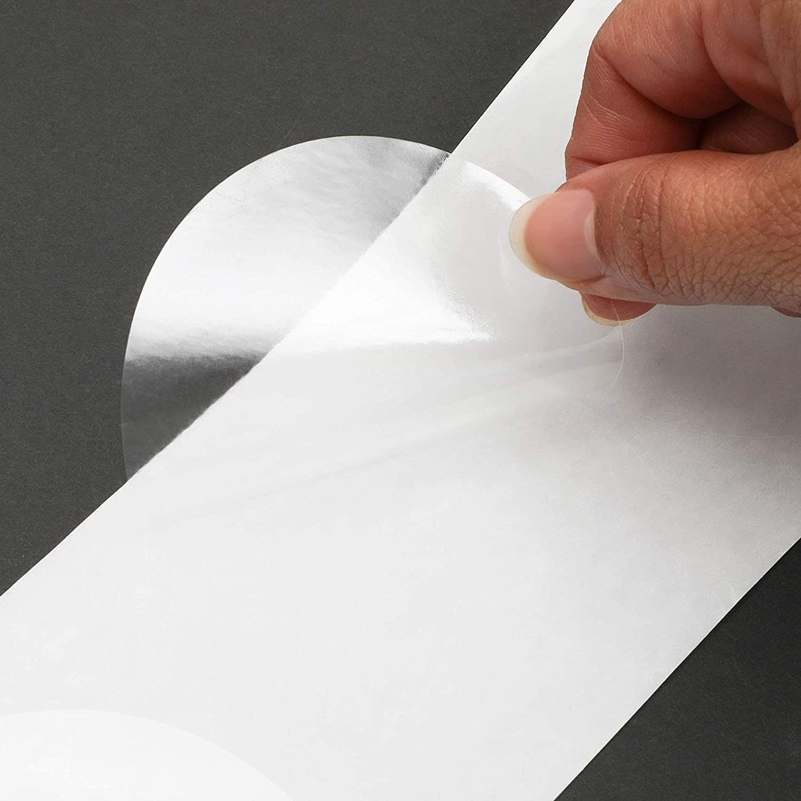 Clear Envelope Seals, Round Stickers (3 Inches, 500 Pack)