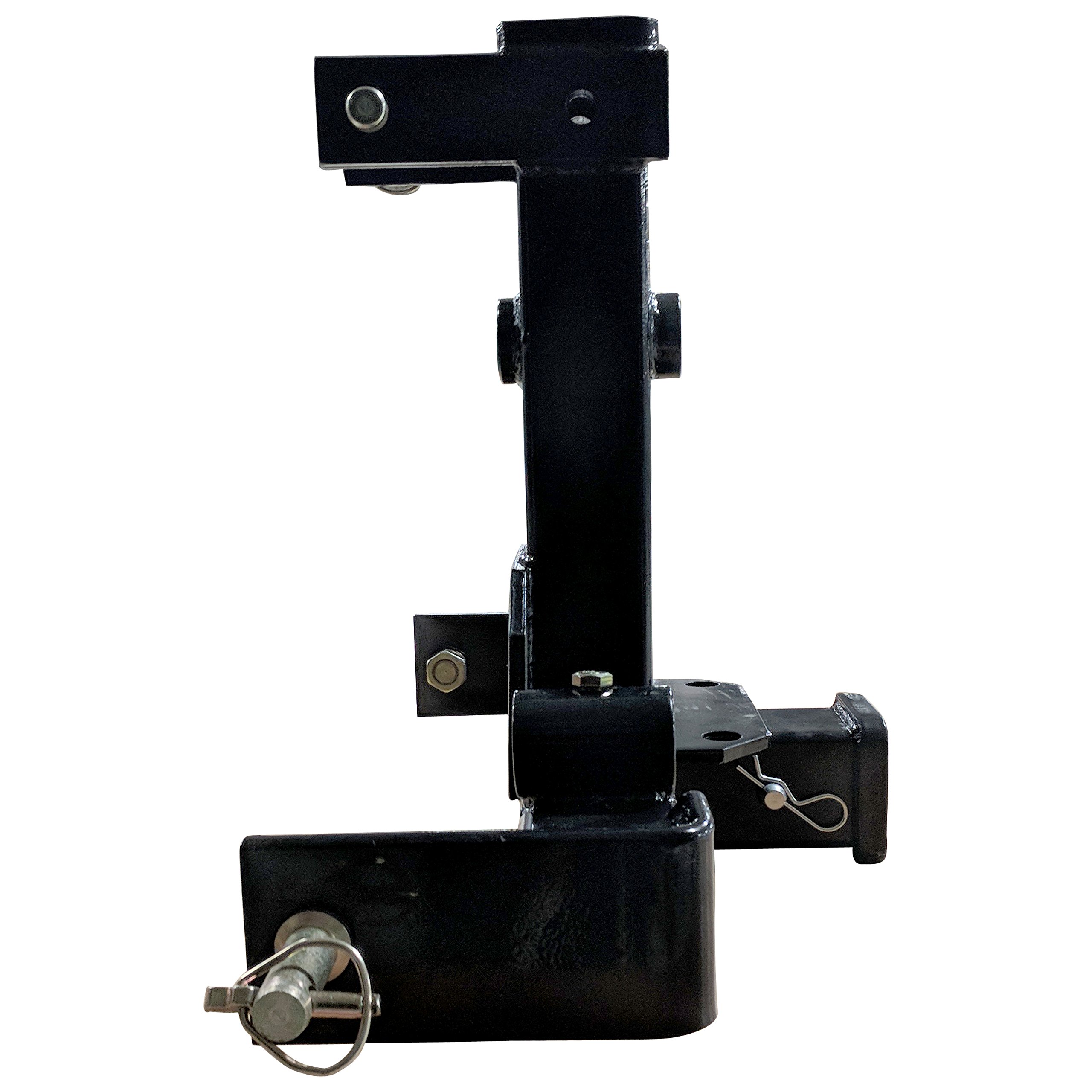Titan Attachments 3 Point Transformer Tractor Hitch Fits Category 1 Tractors, Titan Quick Hitch Compatible, Optional Hay Bale Spear and Stabilizer Spears, Black Finish, Move Large Round Hay Bales