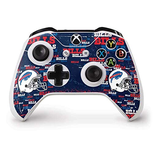 Skinit Decal Gaming Skin Compatible with Xbox One S Controller - Officially Licensed NFL Buffalo Bills - Blast Alternate Design
