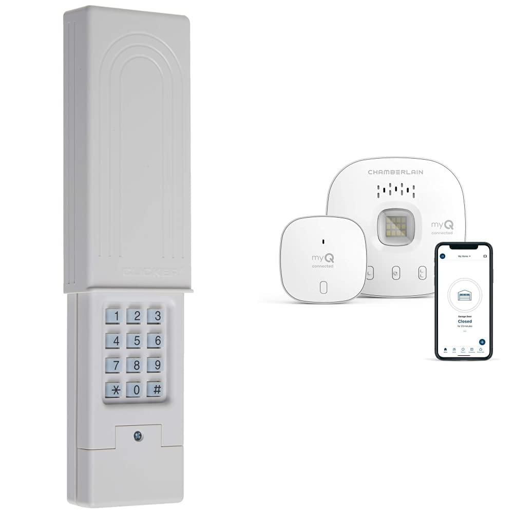 CHAMBERLAIN Clicker Keyless Entry KLIK2U-P2 and CHAMBERLAIN Smart Garage Control - myQ-G0401-ES