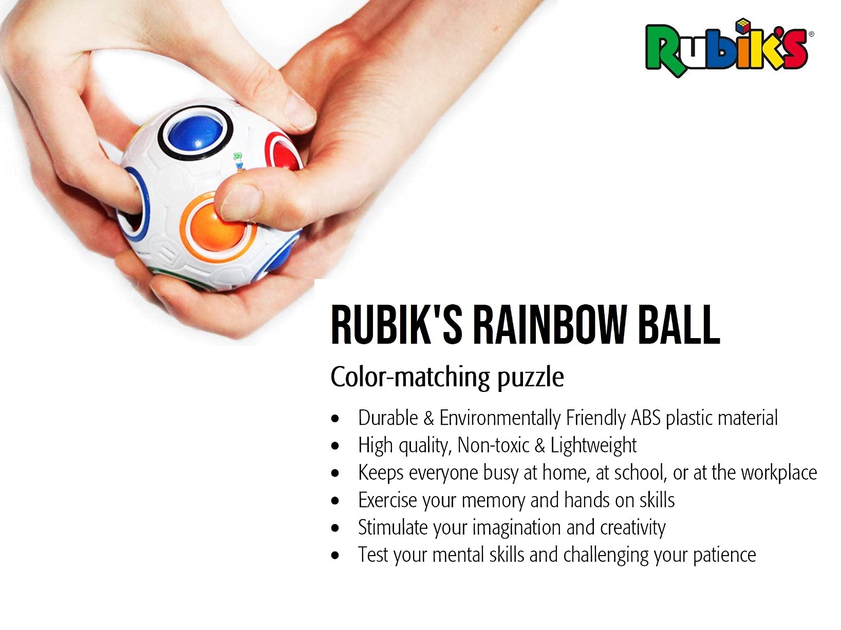 Rubiks 3 Piece Gift Set | Rainbow Ball | 2X Magic Stars