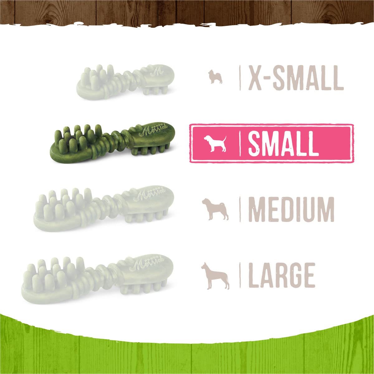 Merrick Fresh Kisses Natural Dental Chews Infused With Coconut And Botanical Oils For Small Dogs 15-25 Lbs - 15 ct. Bag