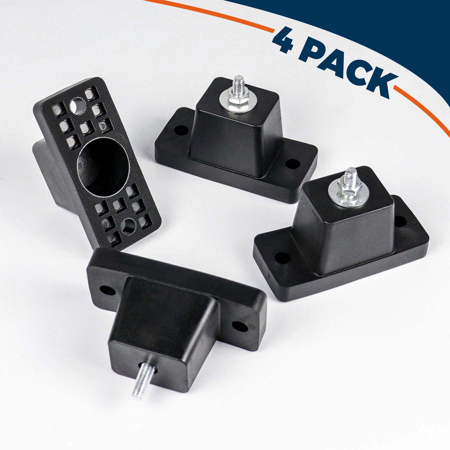 Pearwow Anti-Vibration Rubber Pads,4 Pack Air Conditioner Mounting Bracket Shock Absorbing Pads for Ductless Mini Split AC Condenser Units