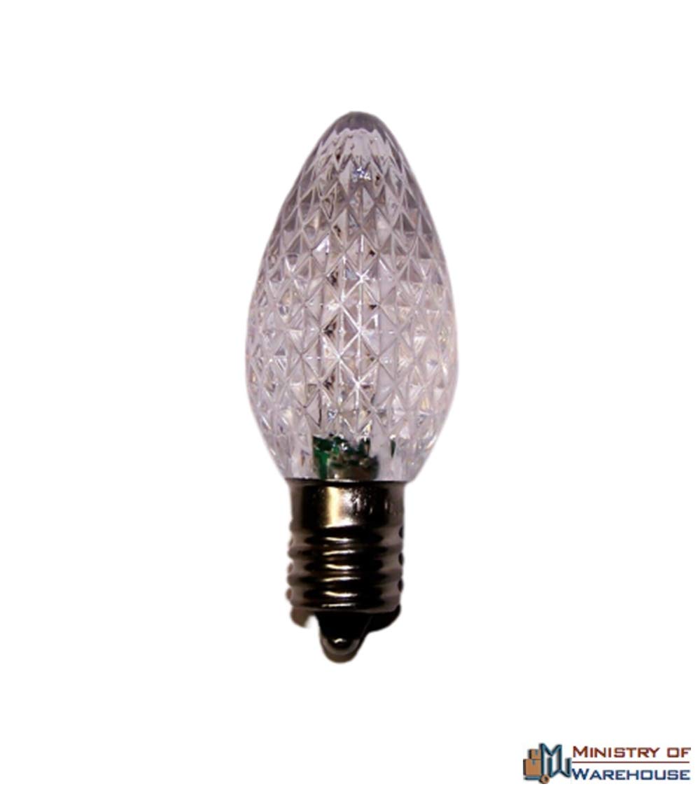 LED Bulb C7 E12 Candelabra Christmas Light Replacement, 1 Piece Multi Color Changing Bulb