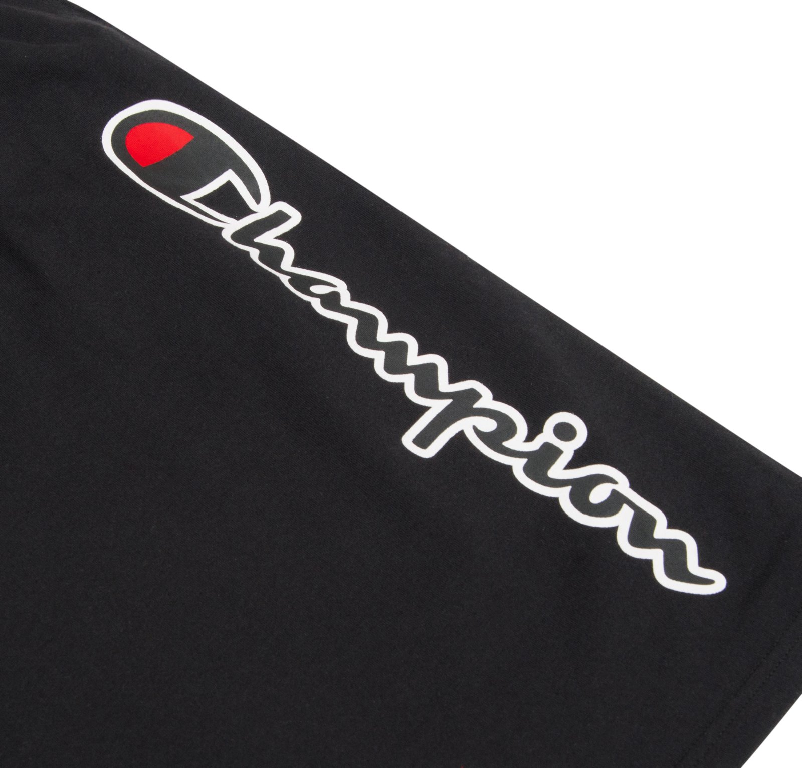 Champion Big and Tall Shorts for Men – Side Script Jersey Athletic Gym Shorts Black