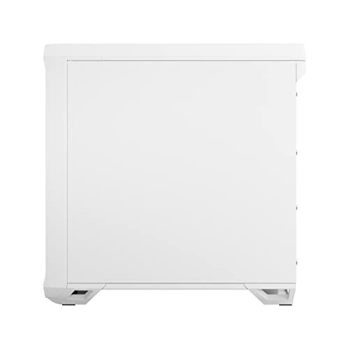 Fractal Design Torrent Compact RGB White - Clear Tint Tempered Glass Side Panel - Open Grille for Maximum air Intake - Two 180mm RGB PWM Fans Included - Type C - ATX Airflow Mid Tower PC Gaming Case