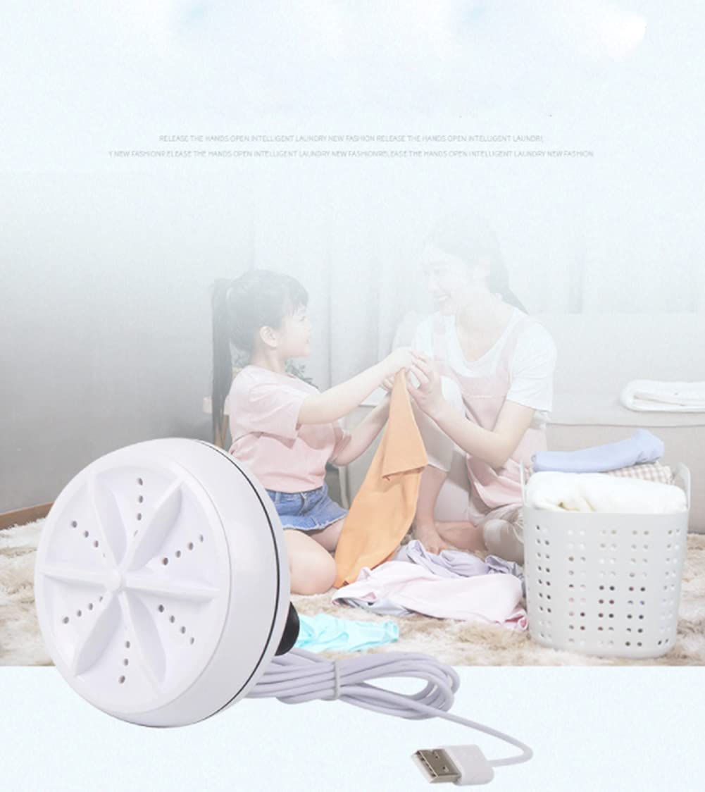 Portable Mini Washing Machine,3 In 1 Automatic Mini Washing Machine Ultrasonic Lightweight Turbo Washer With USB Cable,for Travel, Family Business Travel