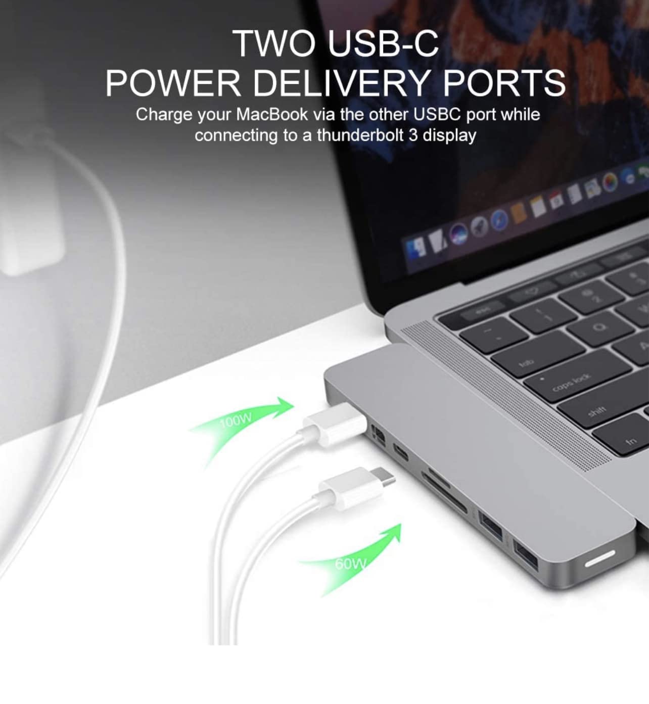 PRO-Tek HyperDrive Multiport USB-C Adapter forMacbook 13/ MacBook Air