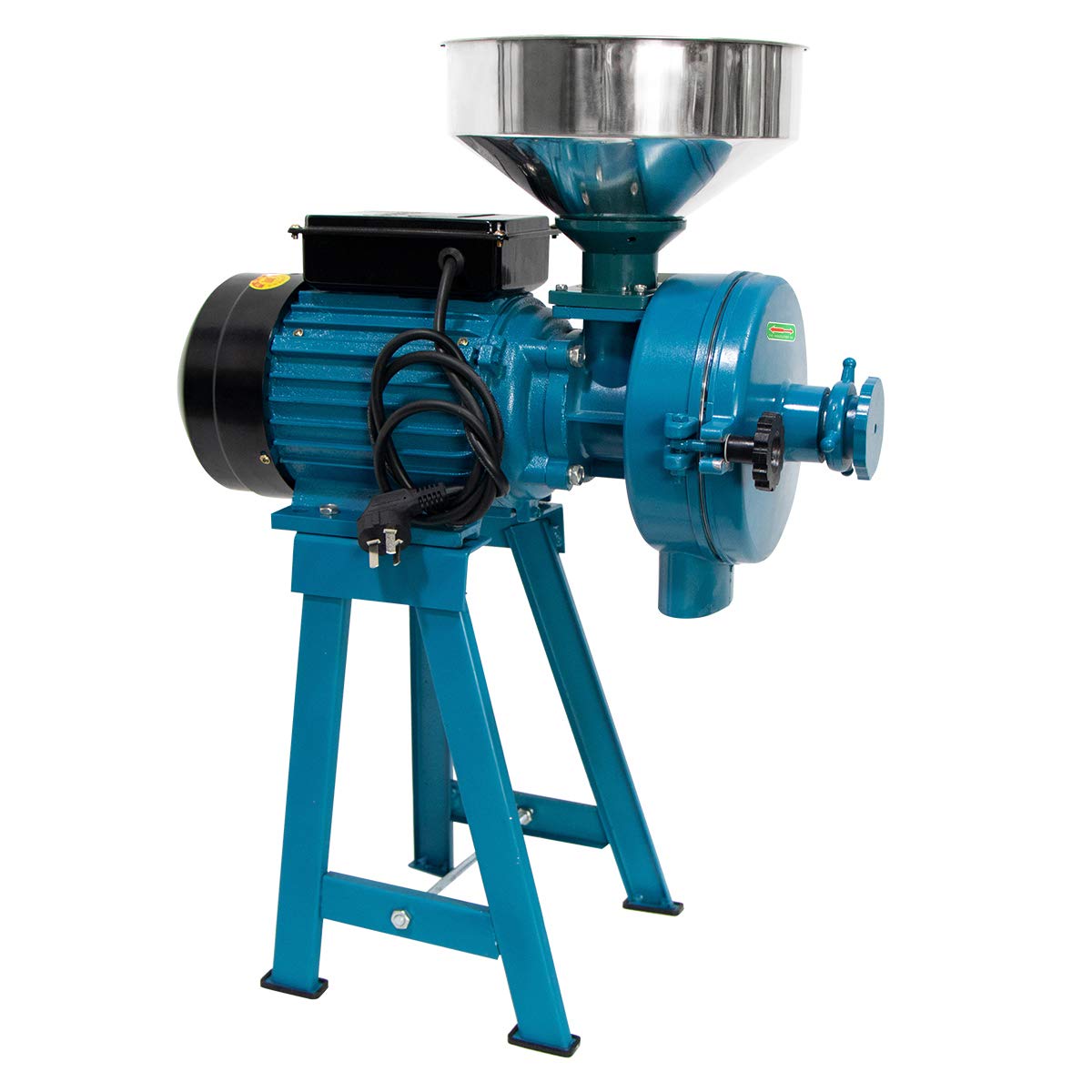 Grain Mills, 3000W Wet Dry Cereals Grinder Electric Grain Grinder Corn Mill Heavy Duty 110V Commercial Grain Grinder Machine Rice Corn Grain Coffee Wheat Feed Mill Flour Mill with Funnel