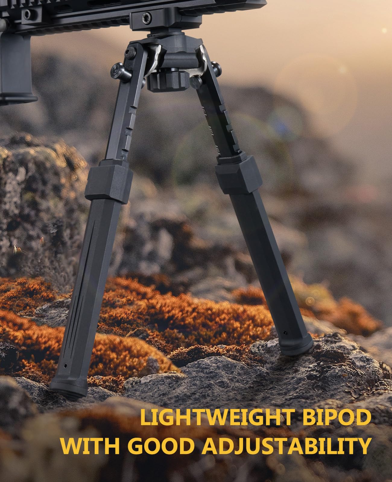 CVLIFE Bipods for Hunting and Shooting with 360 Degrees Swivel Pivot Bipod Solid Bipod