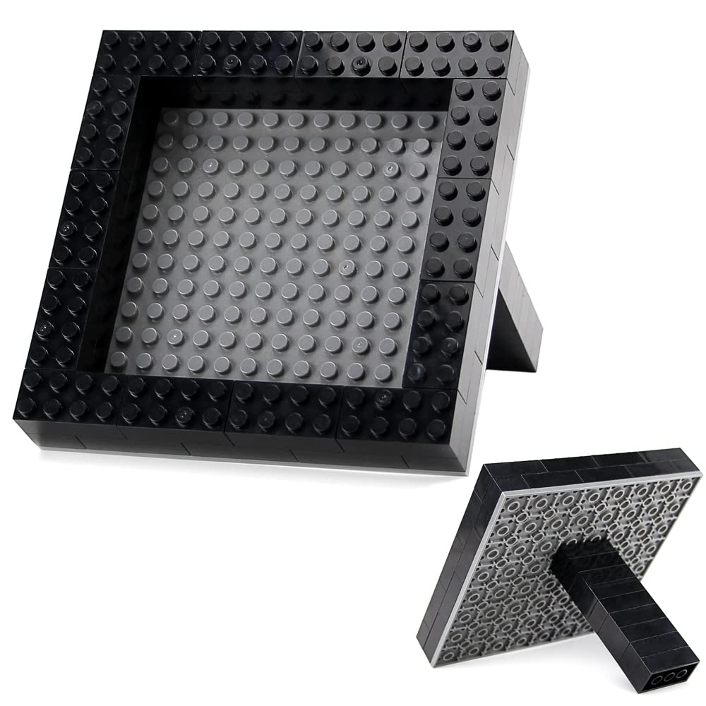 Feleph 320 Pieces 2x4 Black Bricks Classic Building Creative Play Blocks Set Parts Toy Accessories Compatible with 3001 Major Brick Brands (Black)