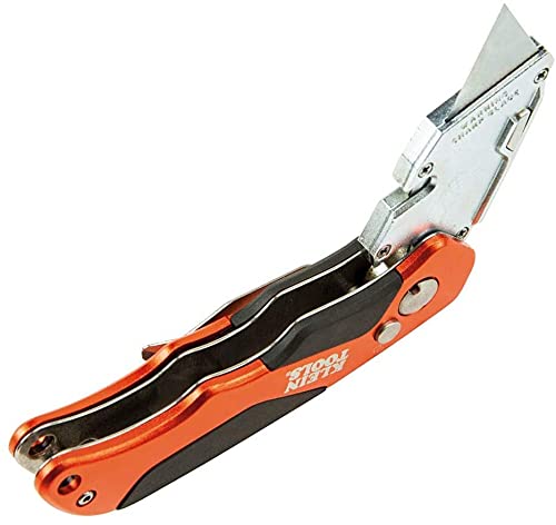 Good Choice Klein Tools 44131 Folding Utility Knife, Heavy Duty, Triple Ground Blades Stay Sharp, Pocket Clip + E-book, Multi