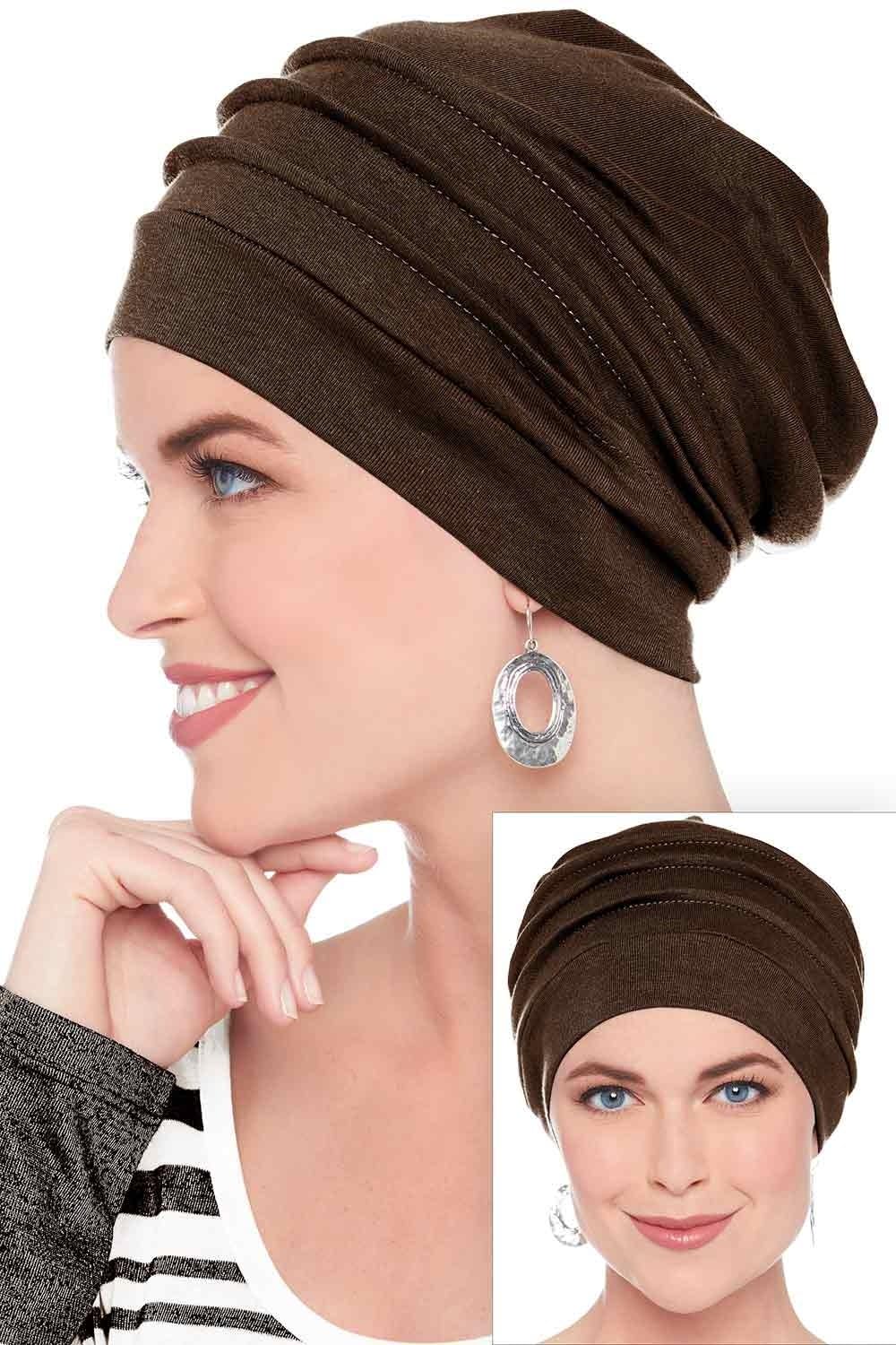 Slouchy Snood Hat - The Original 100% Cotton Slouchy Beanie - Black
