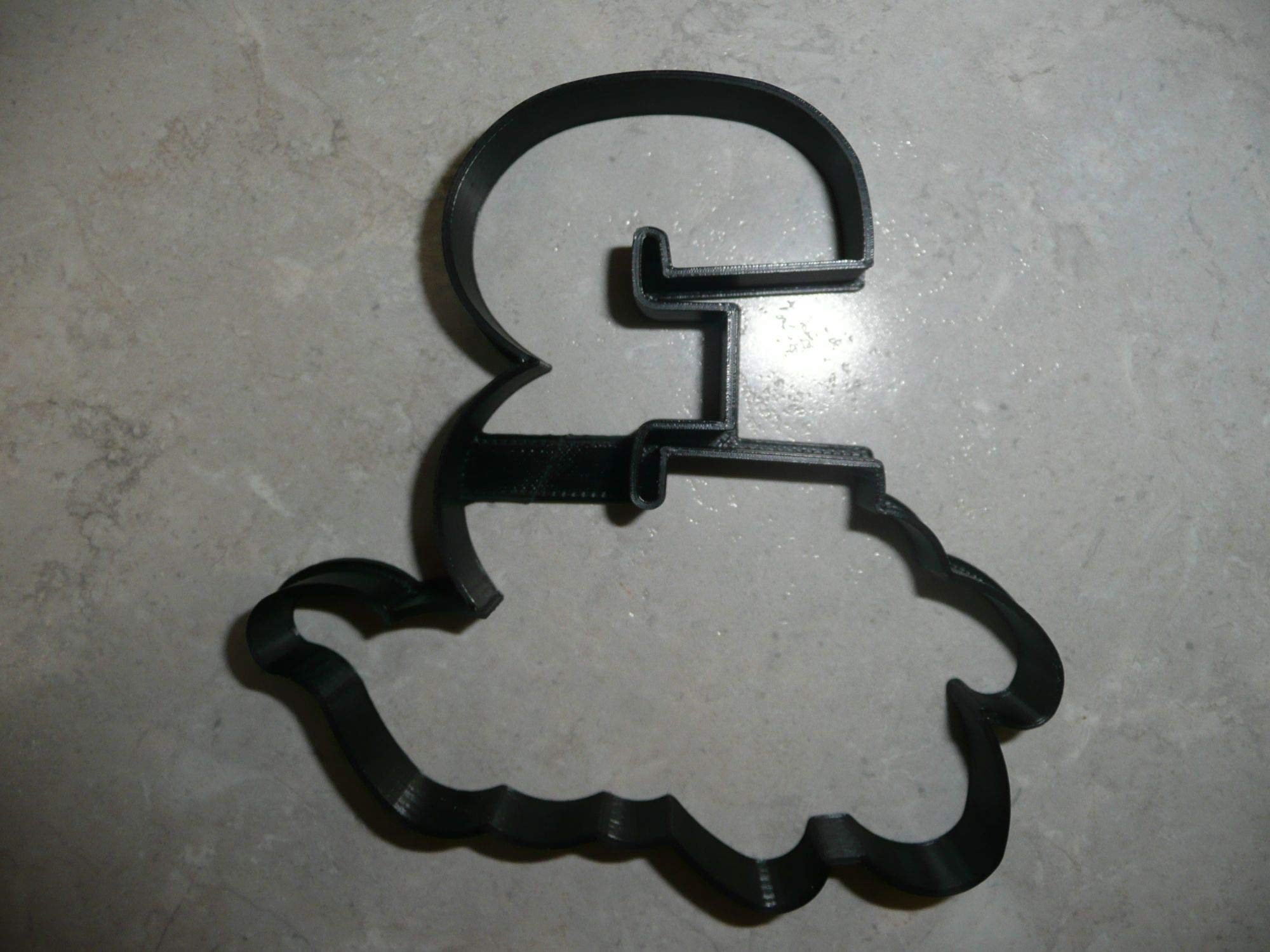 FANCY NUMBER THREE 3 WITH WORD OUTLINE BIRTHDAY ANNIVERSARY COOKIE CUTTER MADE IN USA PR3003