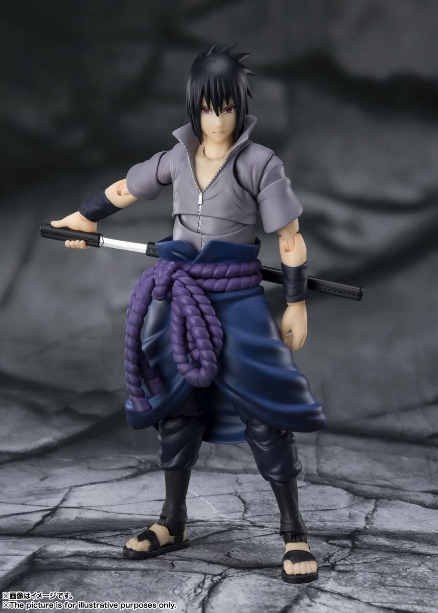TAMASHII NATIONS - Naruto Shippuden - Sasuke Uchiha -He Who Bears All Hatred, Bandai Spirits S.H.Figuarts Action Figure