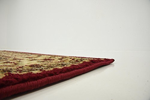 Unique Loom Voyage Collection Traditional Oriental Classic Intricate Design Area Rug (3' 3 x 5' 3 Rectangular, Red/Gold)