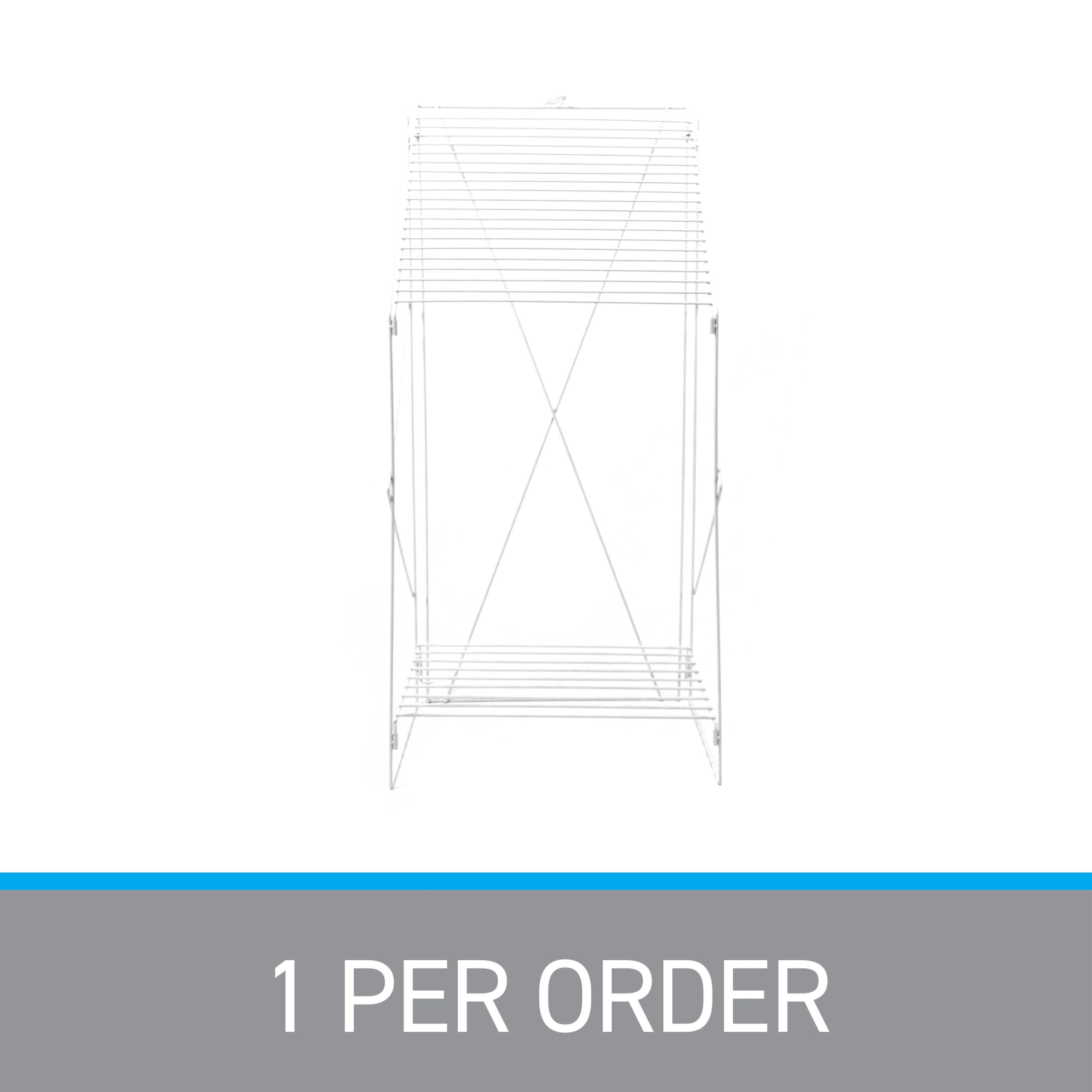 SSWBasics Tissue Paper Rack - White Wire - Floor Standing (23" W x 15½"D x 49" H)