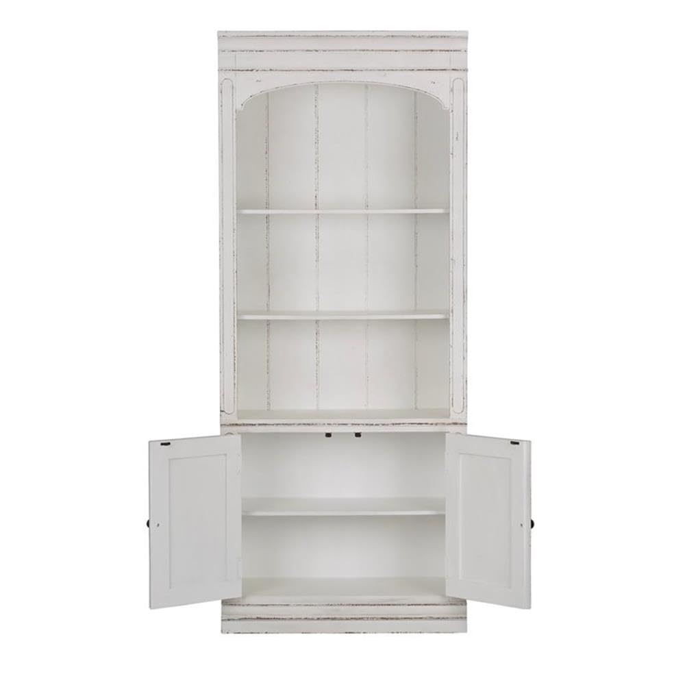 Liberty Furniture INDUSTRIES Magnolia Manor Bunching Bookcase, W32 x D15 x H78, White