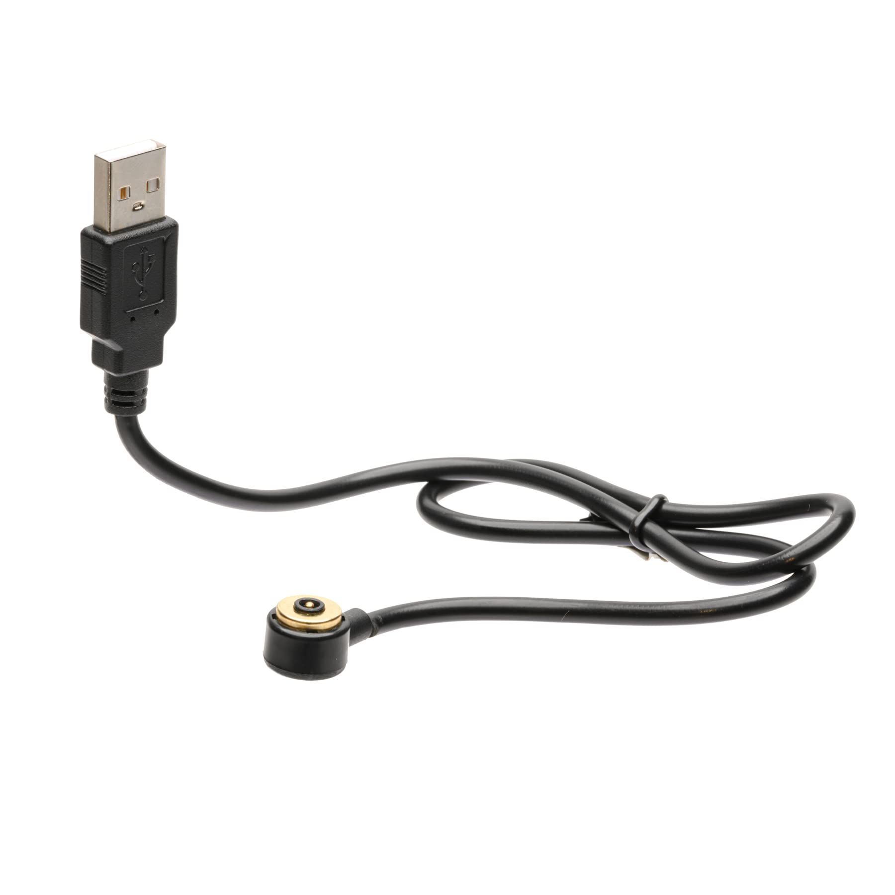 PowerTac M-Series Magnetic Charger - Magnetic Charging Cable M5/M6 Flashlight USB Magnetic Charging Cable Magnetic Charging Cords for Flashlights Replacement Charging Cables, Black 20" Charger Cable