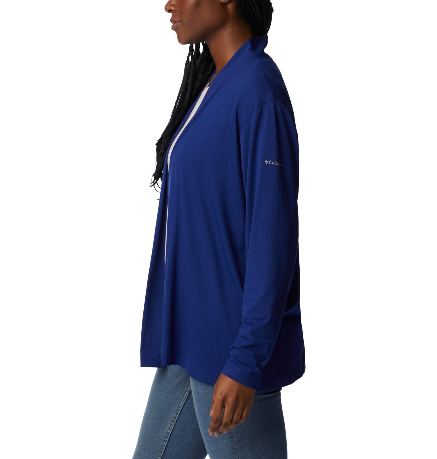 Columbia Women's Anytime Knit Layering Long Sleeve, Dark Sapphire, Large