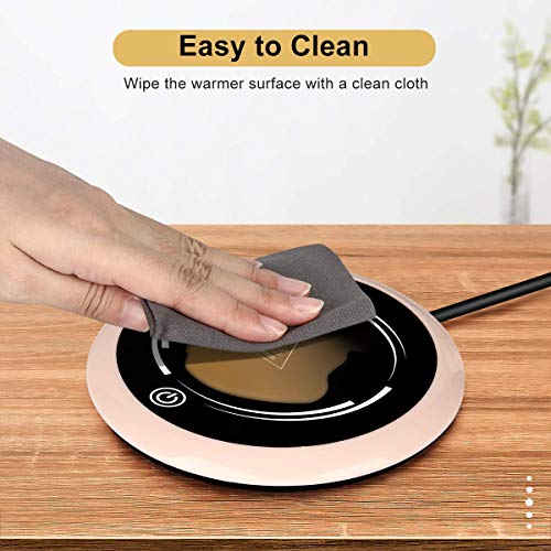 Coffee Mug Warmer Cup Warmer: Electric Canlde Warmer Plate Smart Mug Warmer for Desk Auto Shut Off Beverage Warmer Constant Temperature Home Office Use for Milk Tea Cocoa Hot Chocolate Water