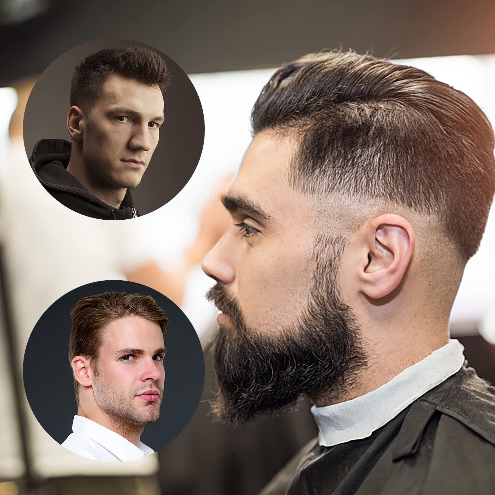 Professional Hair Clipper Combs Guides, Hair Clipper Guards 1.25” 1.5” 1.75” 2” 2.25” 2.5” 2.75” 3”, Mega NO.24 NO.22 NO.20 NO.18 NO.16 NO.14 NO.12 NO.10 fits for Most Wahl Clippers (Blue)