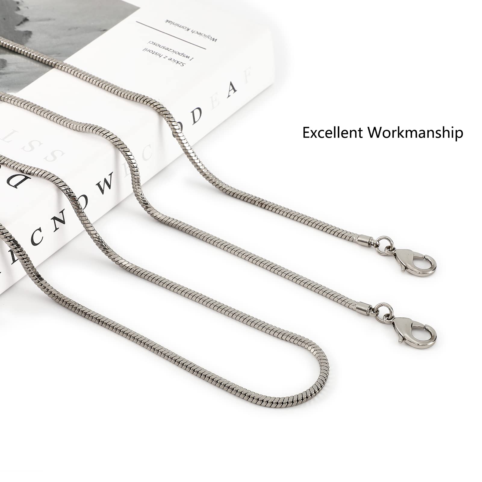 Small Square Copper Purse Shoulder Cross Body Handbag Bag Chains Strap Replacement(Silver, 47'')