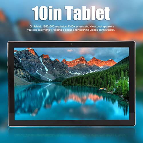Dpofirs 10in Android Tablet PC, 4GB RAM 64GB ROM, MT6750 Octa Core Tablets, IPS HD Touch Screen WiFi Tablet, 200W 500W Camera, 6000mAh Battery(Gold)