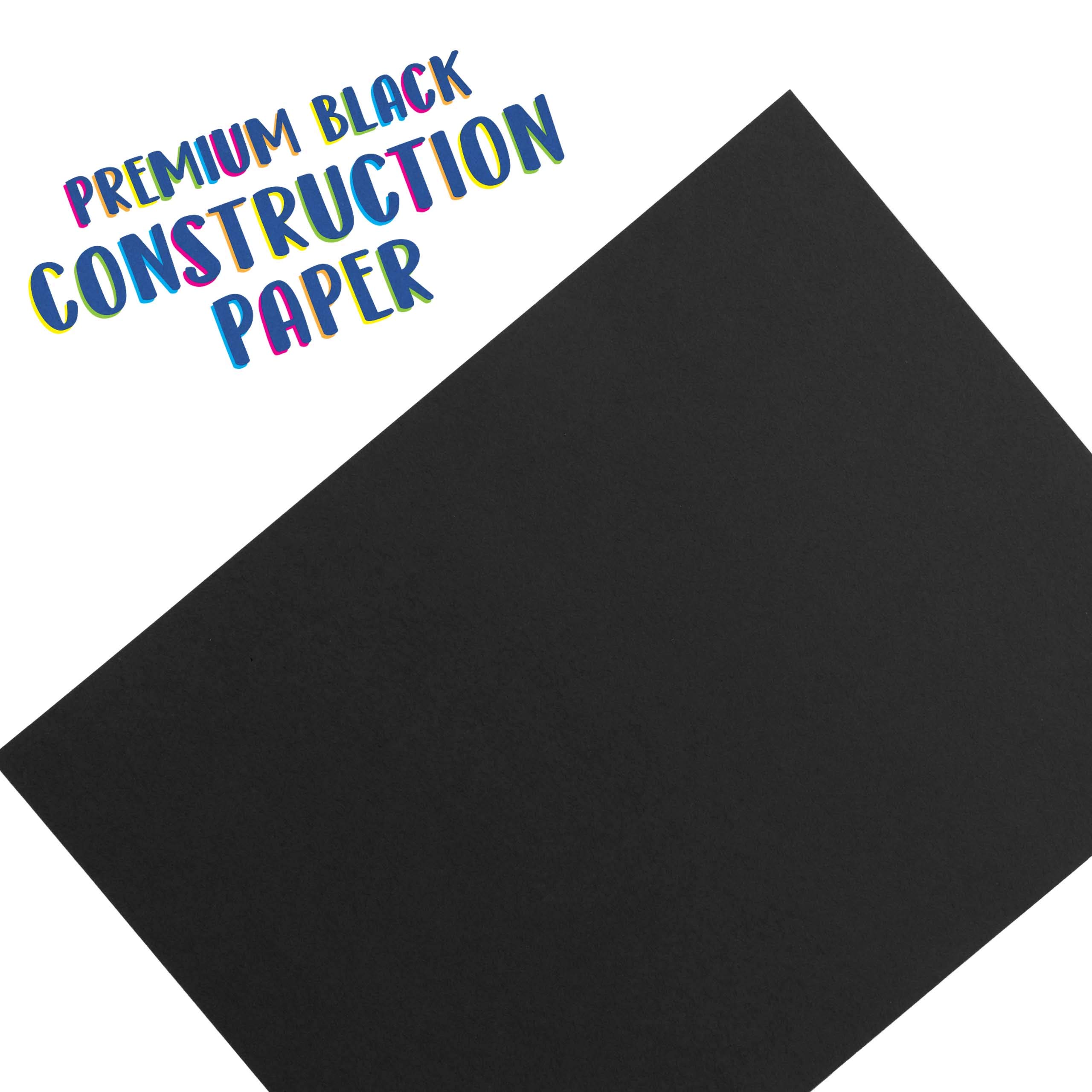 Crayola Black Construction Paper, Premium Art Supplies, Standard Size, 50 Count
