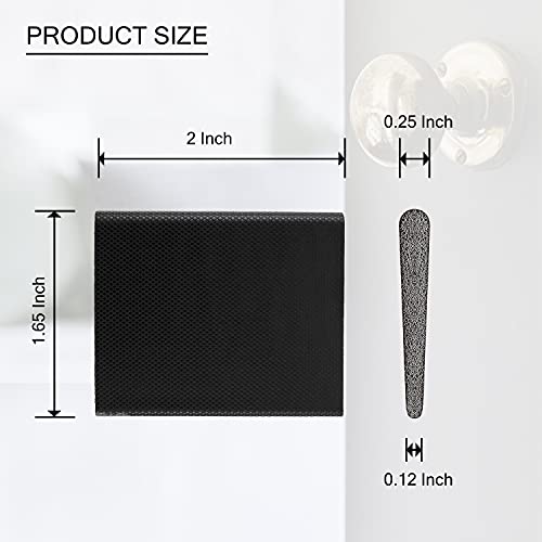Door Corner Seal Exterior Door Frame Seal Wedge Draft Stopper with Adhesive 4 Pack, Black