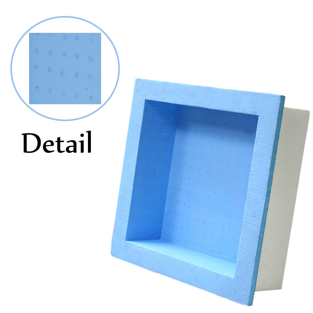 PROMOTOR Double Recessed Shower Niche, Waterproof Ready for Tile Shampoo Shelf Bathroom Shelf Organizer Storage For Shampoo & Toiletry Storage