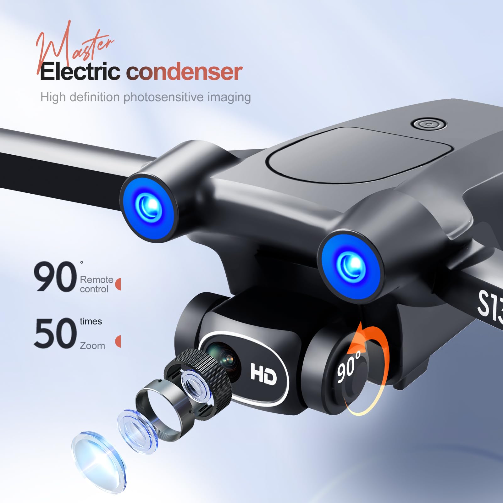 Cotwodfa GPS Drones with Camera for adults 4K, 60 minutes Long Flight Time, GPS 5G FPV Quadcopter for Beginners with Optical Flow Positioning,Brushless Motors, No obstacle avoidance, GPS Return Home, Follow Me, Include 3 batteries