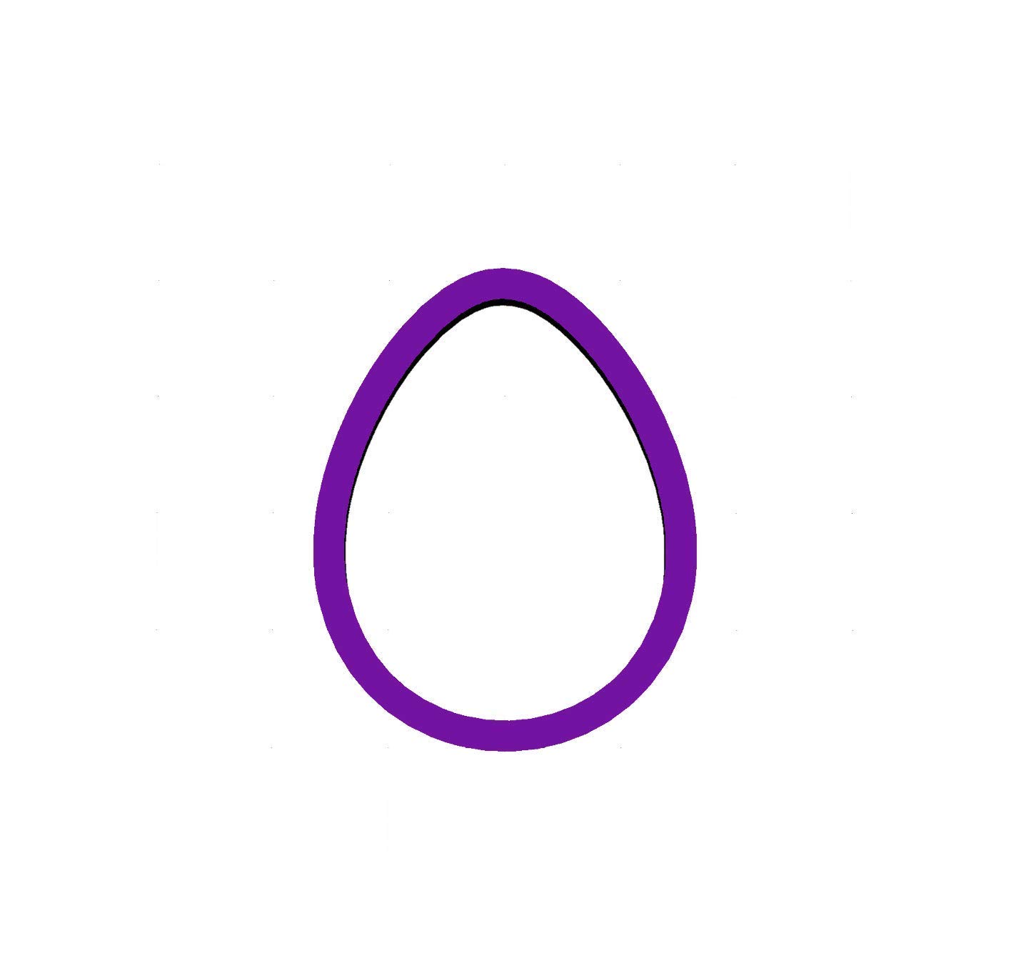 Easter Egg Cookie Cutter