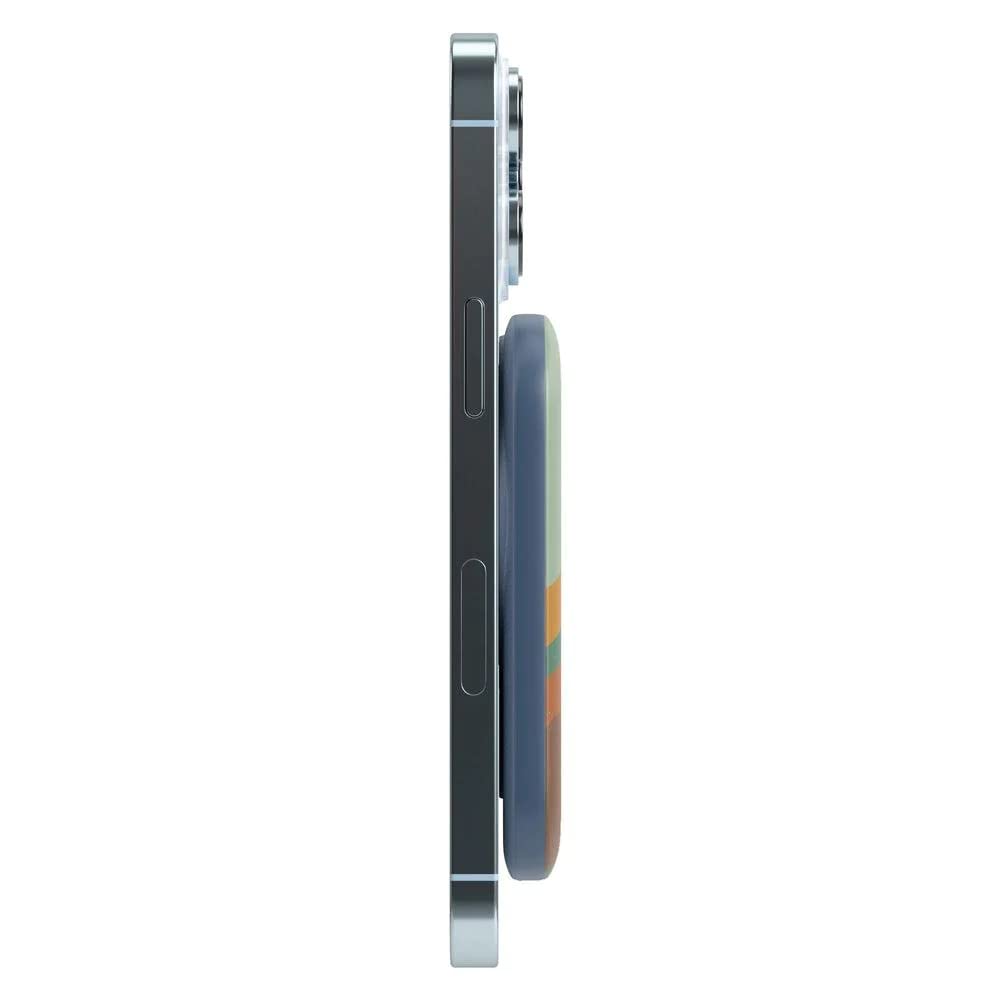 Casely Power Pod | MagSafe Compatible Battery Pack | Endless Peaks | Colorblock Mountain Power Pod (5,000 mAh)