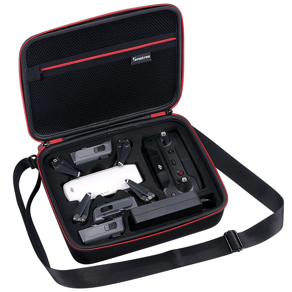Smatree Carrying Case Compatible for DJI Spark Fly More Drone, 5.5L Hard Shell Travel Case for DJI Spark Drone,3 x Spark Intelligent Flight Batteries,Battery Charger,Remote Controller and Accessories