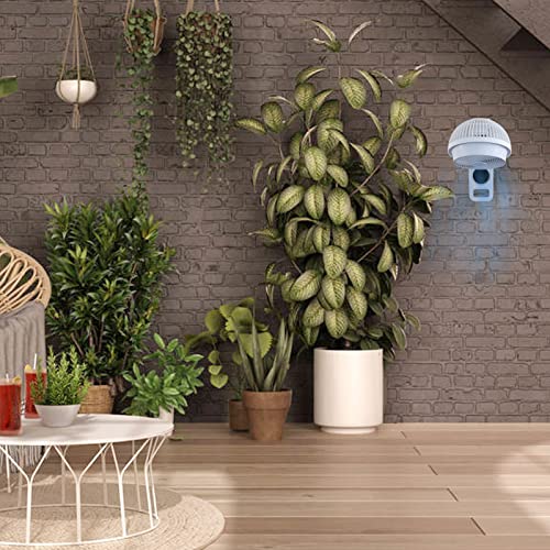 Heal Smart 7 inch Wall Mount Fan, 3 Speeds & 3 Modes, 15 Hours Timer, 60° Oscillating Circulating Fan, with Remote Control, Air Circulation Fan for Indoor Use, White