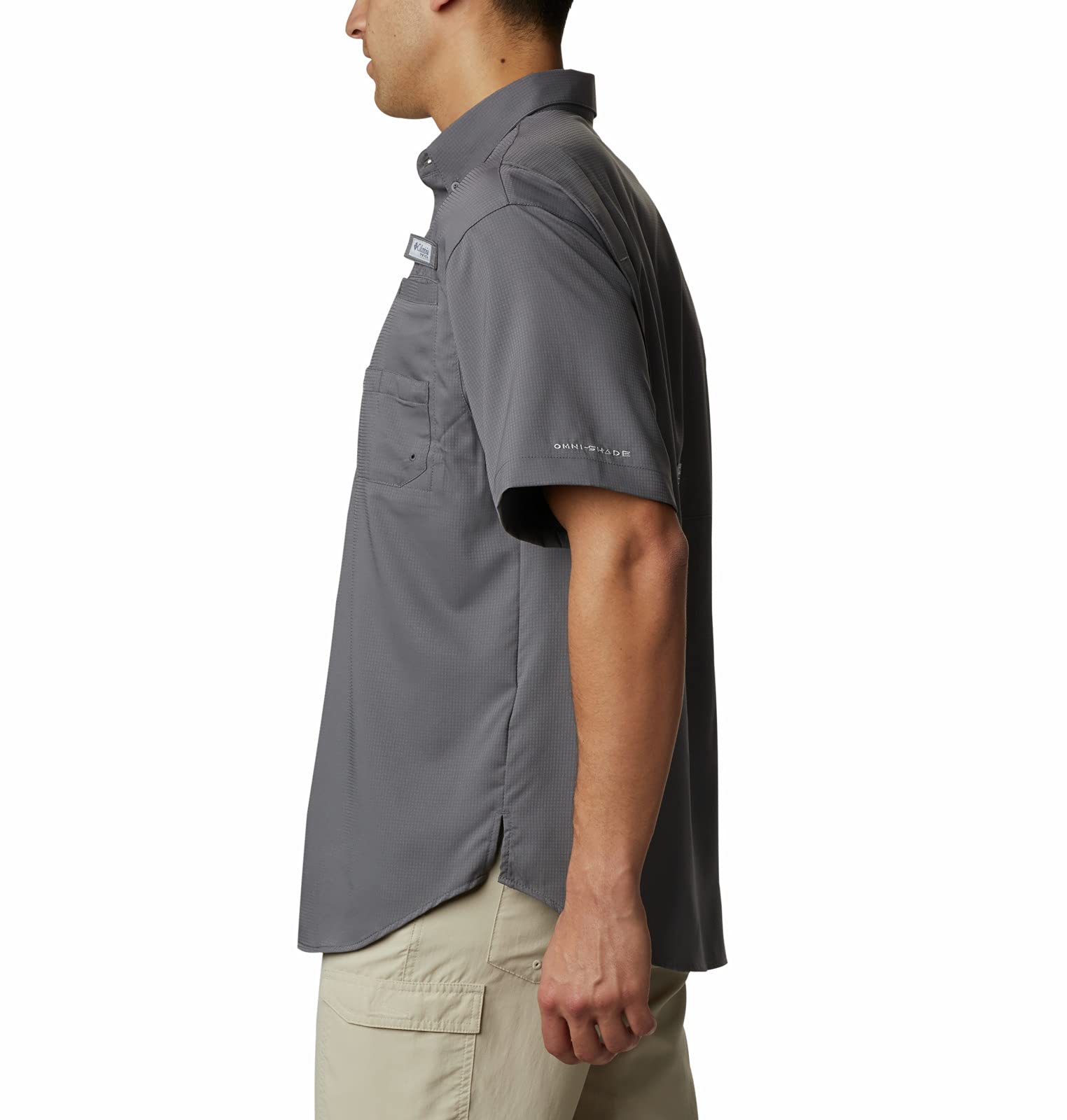 Columbia Men's Standard Tamiami II SS Shirt, City Grey, Large