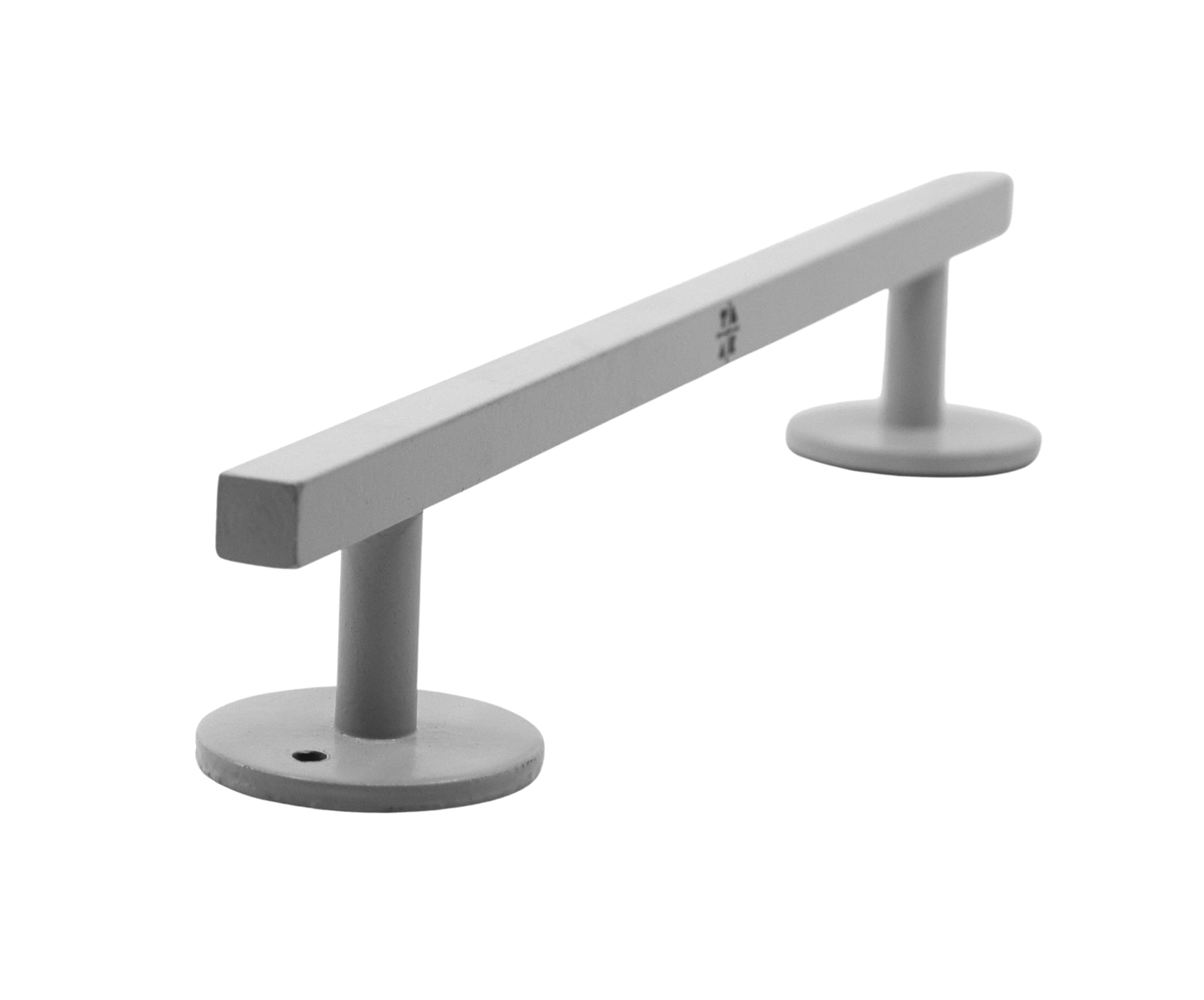Teak Tuning Straight, Square Fingerboard Rail, 10" - Custom Designed Premium Solid Steel, Matte Powder Coated Finish in Cobalt Blue - Superior Non-Slip Foam Feet