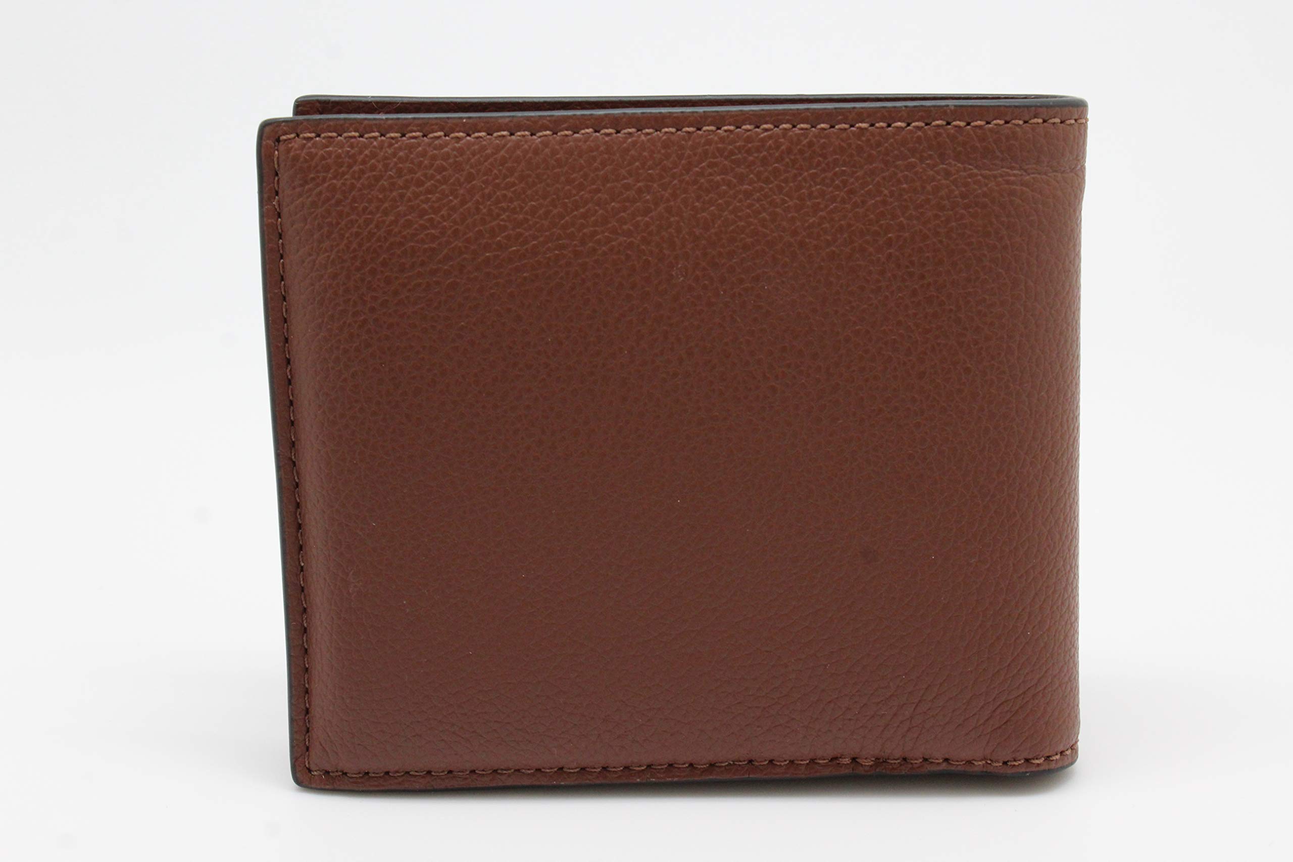 COACH Compact ID Wallet in Sport Calf Leather (Dark Saddle) - F74991 CWH