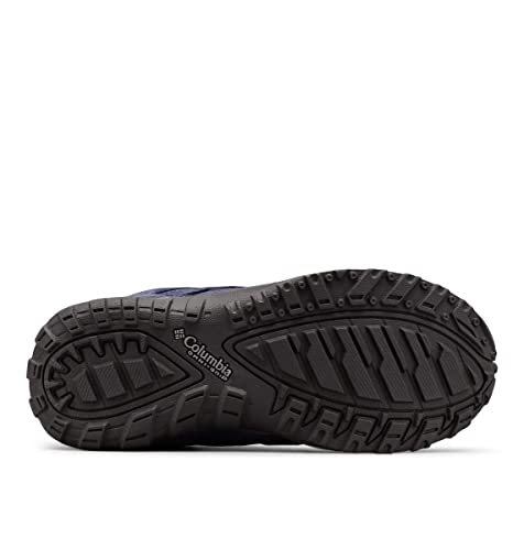 Columbia Unisex Child Redmond Waterproof Hiking Shoe, Bluebell/Pink Ice, 3 Big Kid US