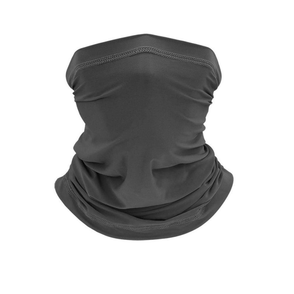 Cycling Mask Bicycle Sunscreen Ice Silk Scarf Scarf Outdoor Face Towel Sports Collar Dark Gray