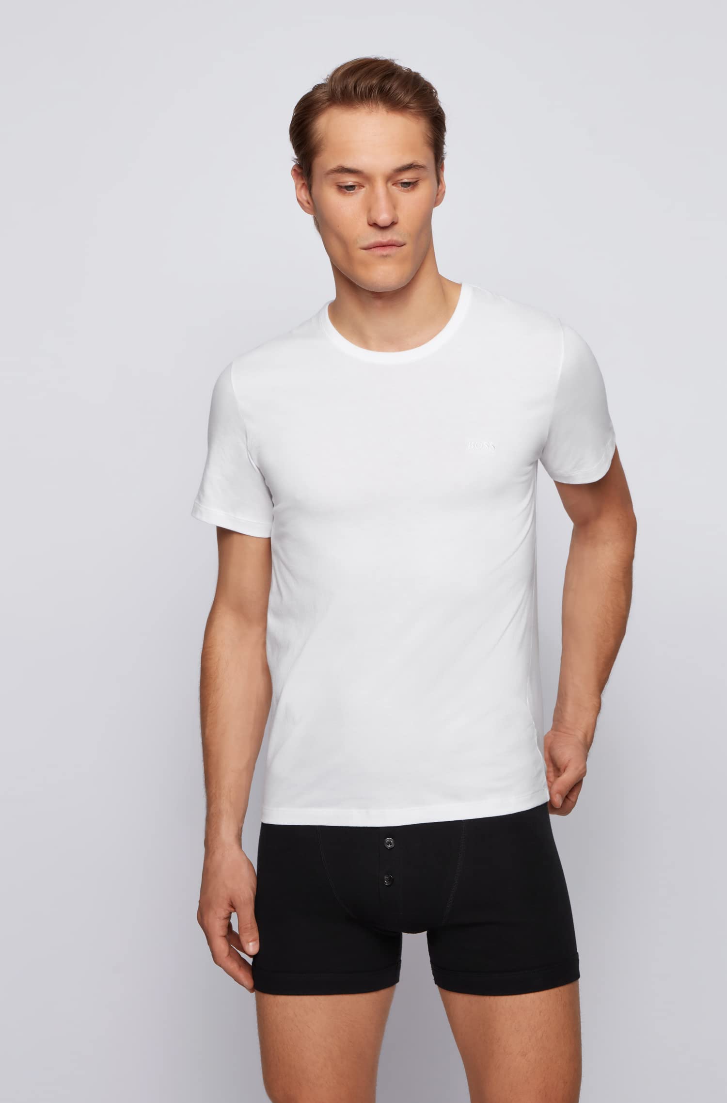 BOSS 3 Pack Crew Neck T-Shirt in White