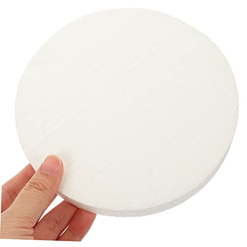 COHEALI 16pcs Dummy Training Stand Plate Discs DIY Wedding Unique Craft and Decoration Cake Dummies Decorating Foams Tray Display Supplies Fake Foam for Hand-made Tool Mould Practice